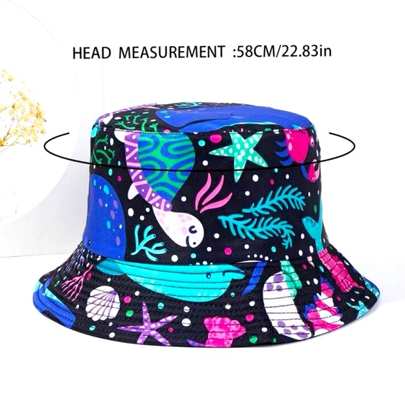 unb | Accessories | Starfish Bucket Hat Nwt And Mermaid Sequin Coin ...